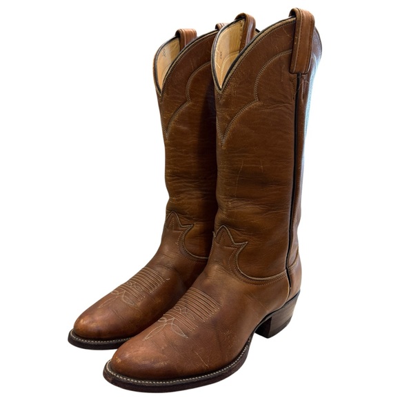 Tony Lama | Shoes | Tony Lama Leather Westerncowboy Boots Mens Sz 65d ...